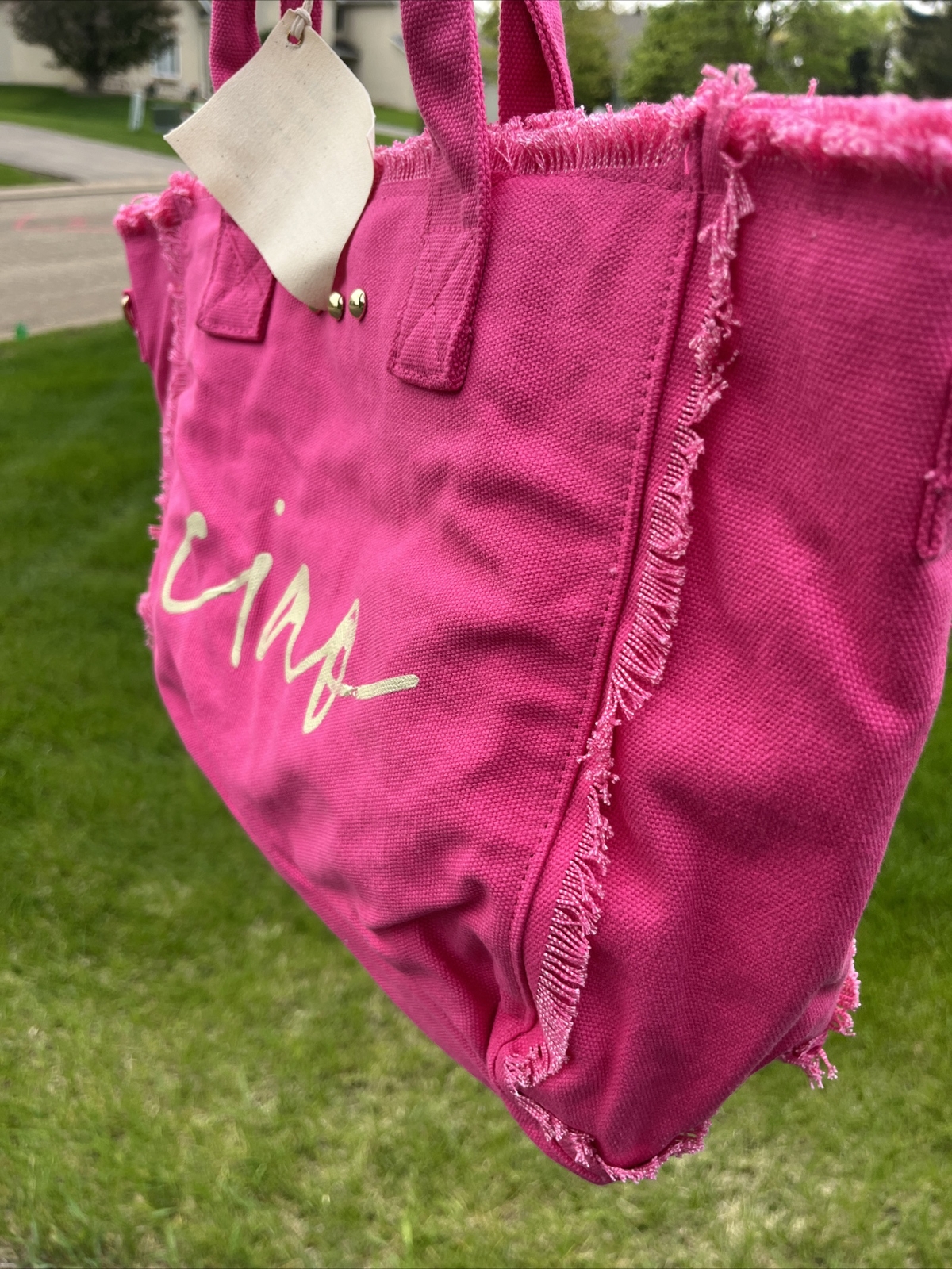 PS SUMMER CIAO TOTE PURSE BAG WITH EXTRA BAG STRAP, ADJUSTABLE PINK 11 ...