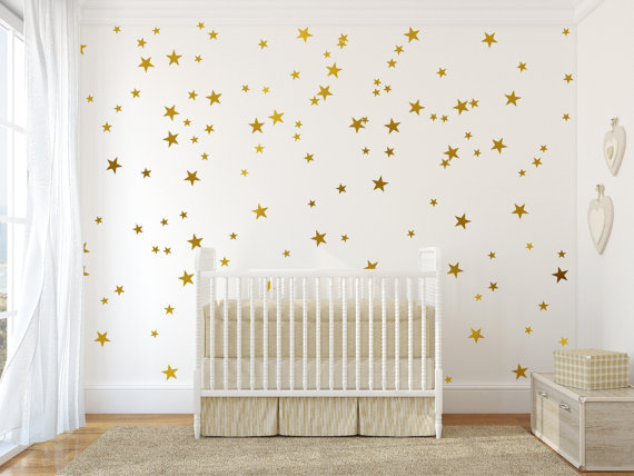 Star Wall Stickers Mixed Size Kids Decal Art Nursery Bedroom Vinyl ...