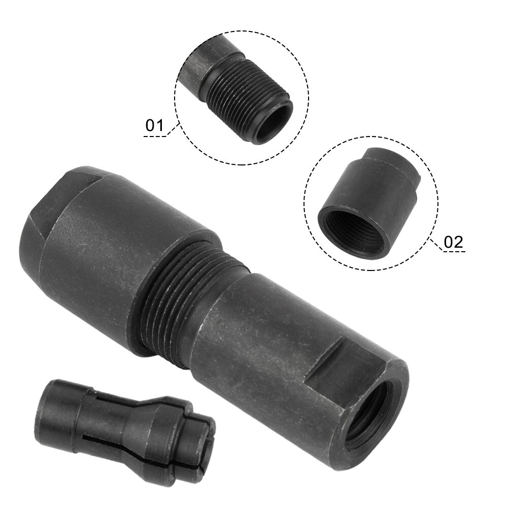 Straight Grinder Chuck Adapter for Angle Grinder Conversion High Carbon ...