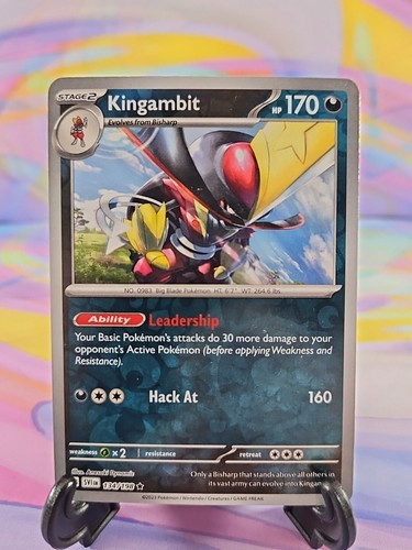 Pokemon TCG Scarlet & Violet Card | Kingambit Reverse Holo 134/198 Rare ...
