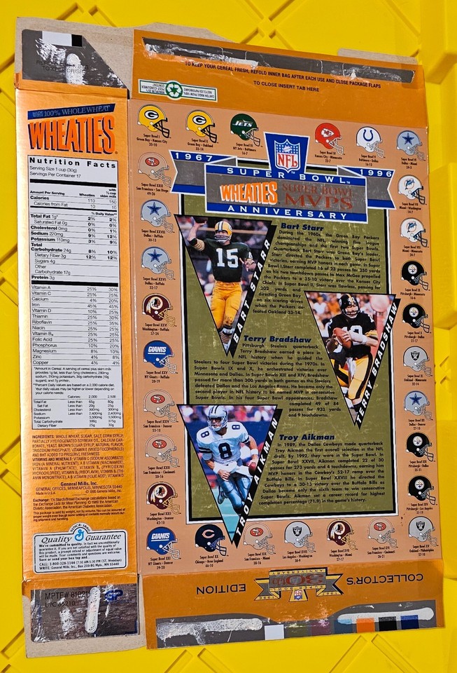 (4) Wheaties Box NFL Super Bowl 30th Anniversary Edition Deon Sanders ...