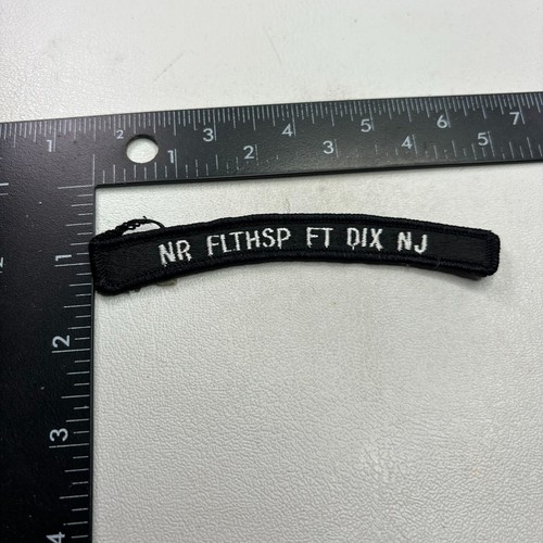 US Navy Reserve NR FLTHSP FT DIX NJ New Jersey Tab Patch (Rocker, UIM ...