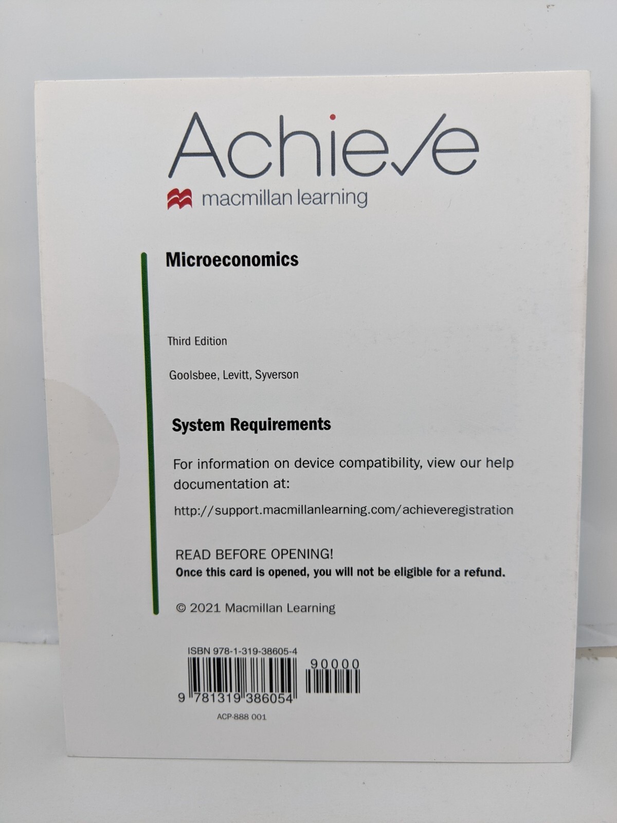 Achieve Essentials for Microeconomics (1-Term Access) by Chad Syverson ...