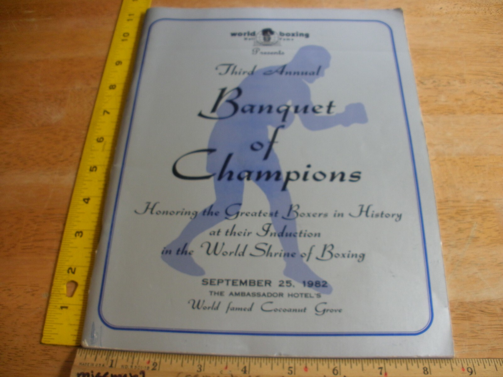 Carmen Basilio Max Schmeling World Boxing HOF Cisco Andrade signed 1982 ...