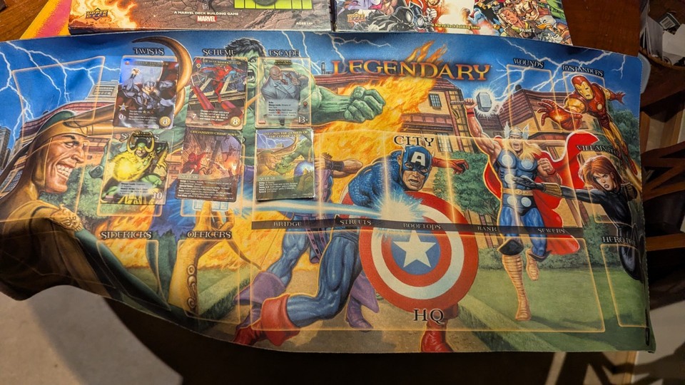 Marvel legendary And Expansions: Red, Dark City, Secret War 1&2, Civil ...