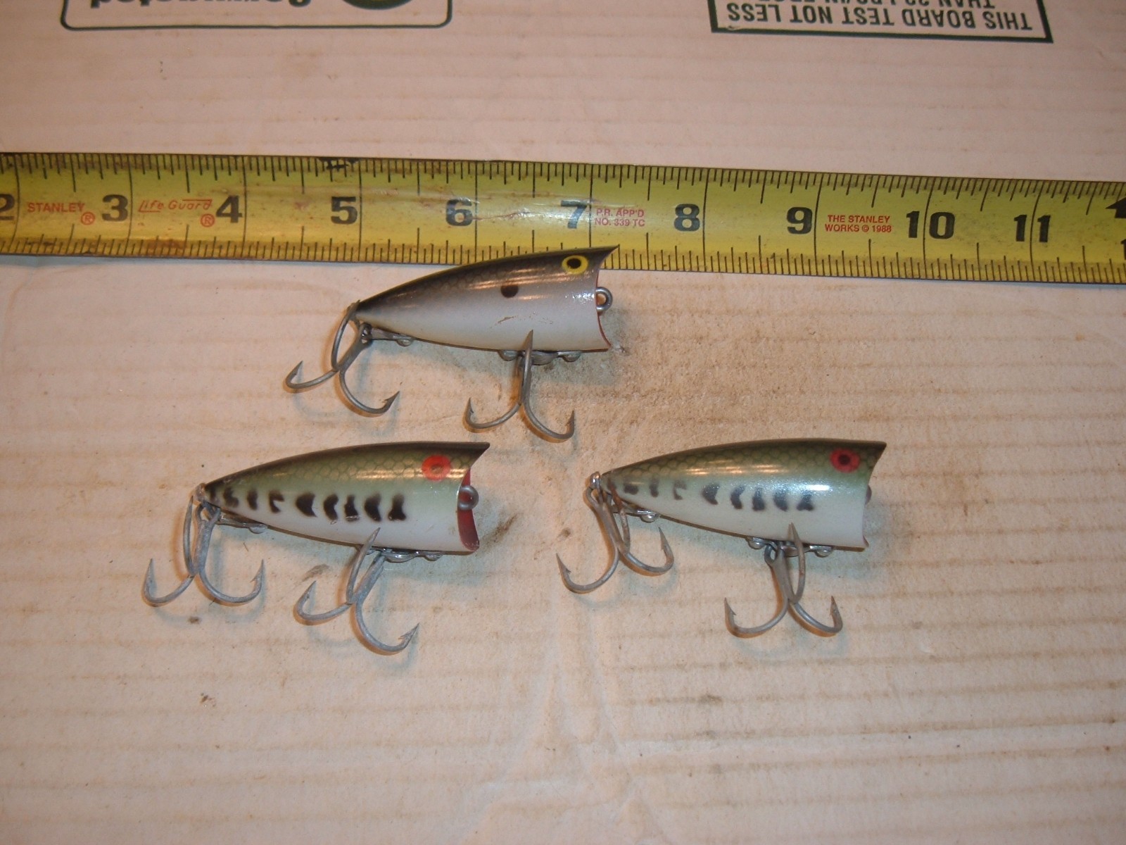 LOT OF 3 TOPWATER CHUGGER FISHING LURE | eBay