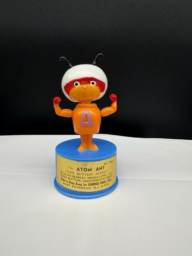 1960s Atom Ant Kohner Push Button Puppet Hanna Barbera Vintage Toy | eBay