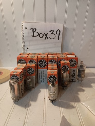 Vintage GE Tubes 6JE6C/6LQ6, 6CJ3/6DW4B, 6GF7A, 1G3GT/1B3GT,3A3C/3AW3 ...
