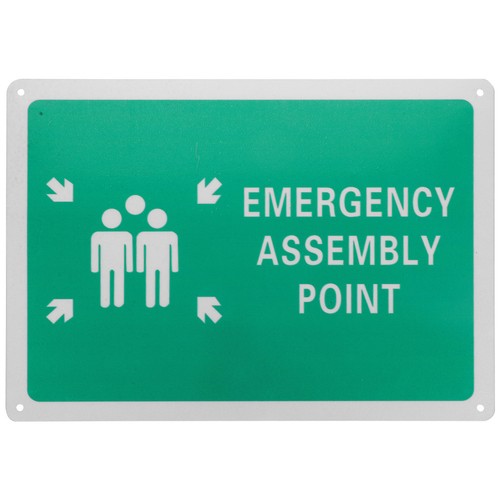 Evacuation Point Sign Safety Caution Signs Emergency Assembly Place ...