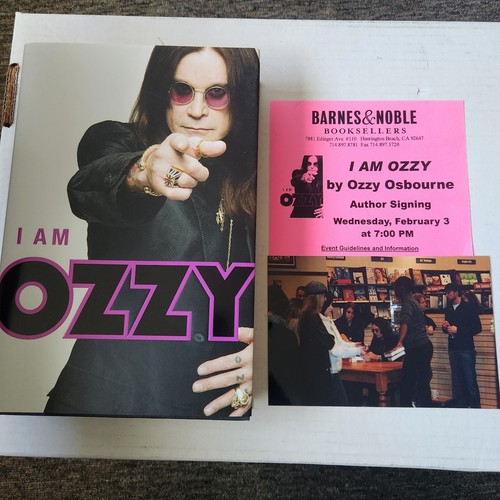 OZZY OSBOURNE I AM OZZY HAND SIGNED AUTOGRAPH BOOK US EDITION 2009 | eBay