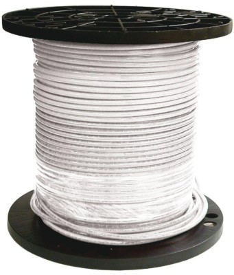 6 AWG THHN Wire 500 foot ft 6 Gauge Stranded White Copper Electrical ...