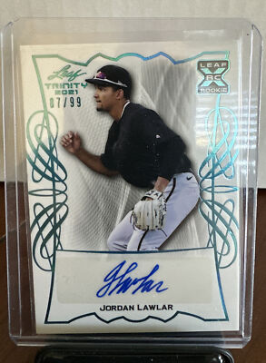 2021 Leaf Trinity Jordan Lawler Auto Diamondbacks #1 Pick Prospect 87/ ...