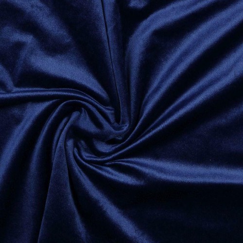 Plush Velvet Velour Fabric Material Blue | eBay