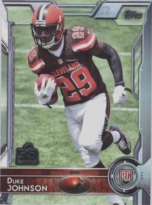 2015 Topps - Rookie Duke Johnson #448 Nfl 50th Super Bowl (RC) for sale ...