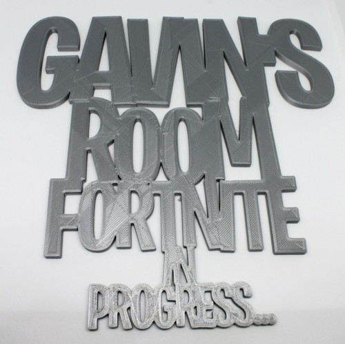 Fortnite Personalized Custom Name Sign Any Name Bedroom Door Wall 3D ...