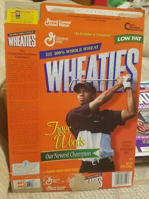 Tiger Woods 1999 Wheaties Box Flat | eBay