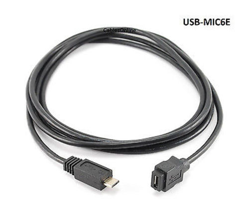 6ft USB Micro-B M/F Data Extension Cable for SmartPhones | eBay