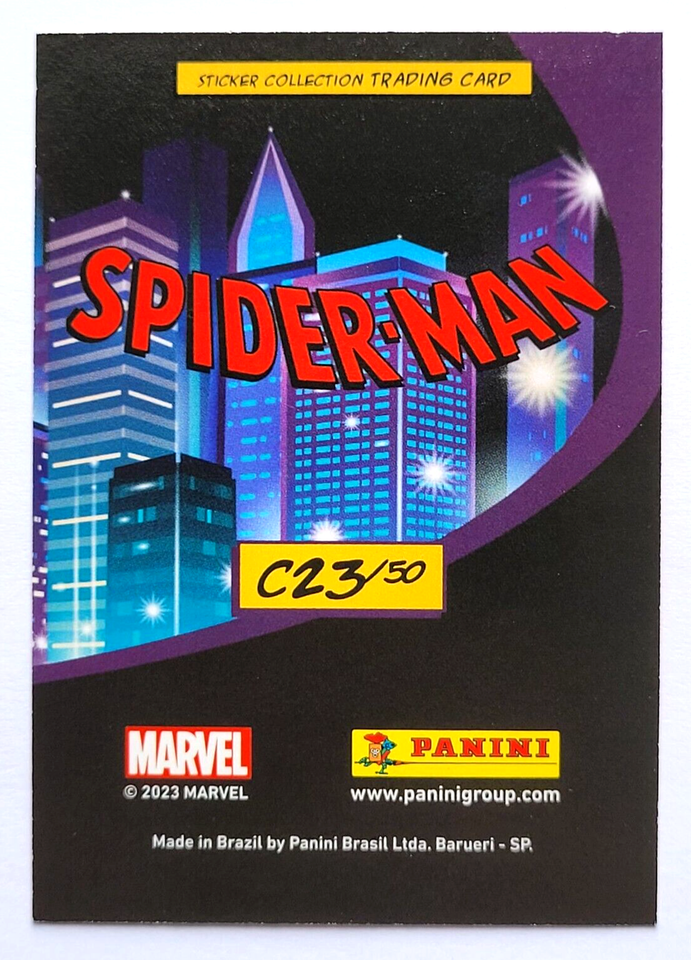 2023 SPIDER-MAN: Into the Spider-Verse PANINI Card #C23 COOPER COEN WEB ...