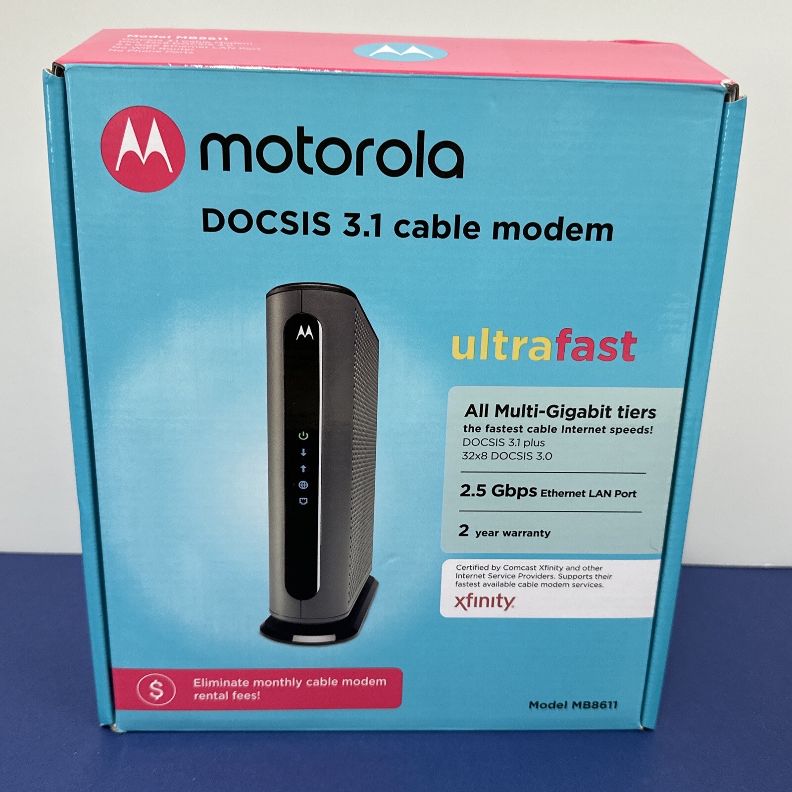 Motorola MB8611 Modem Cable - Black for sale online | eBay