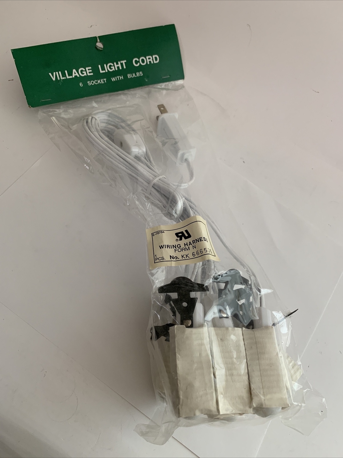 NEW! Dept 56 - Village Light Cord - 56.99279 - 6 Socket Light Cord Set ...
