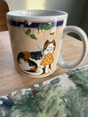 Sakura Garden Cats Calico Cat Fiddlestix Coffee Mug | eBay