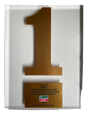 Westlife Award - First Ever Number 1 In The Official UK Download Chart ...