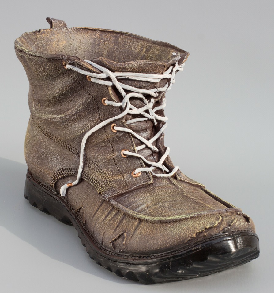 Boot Planter Flower Pot Stand Sculpture Garden Statue Outdoor Country ...