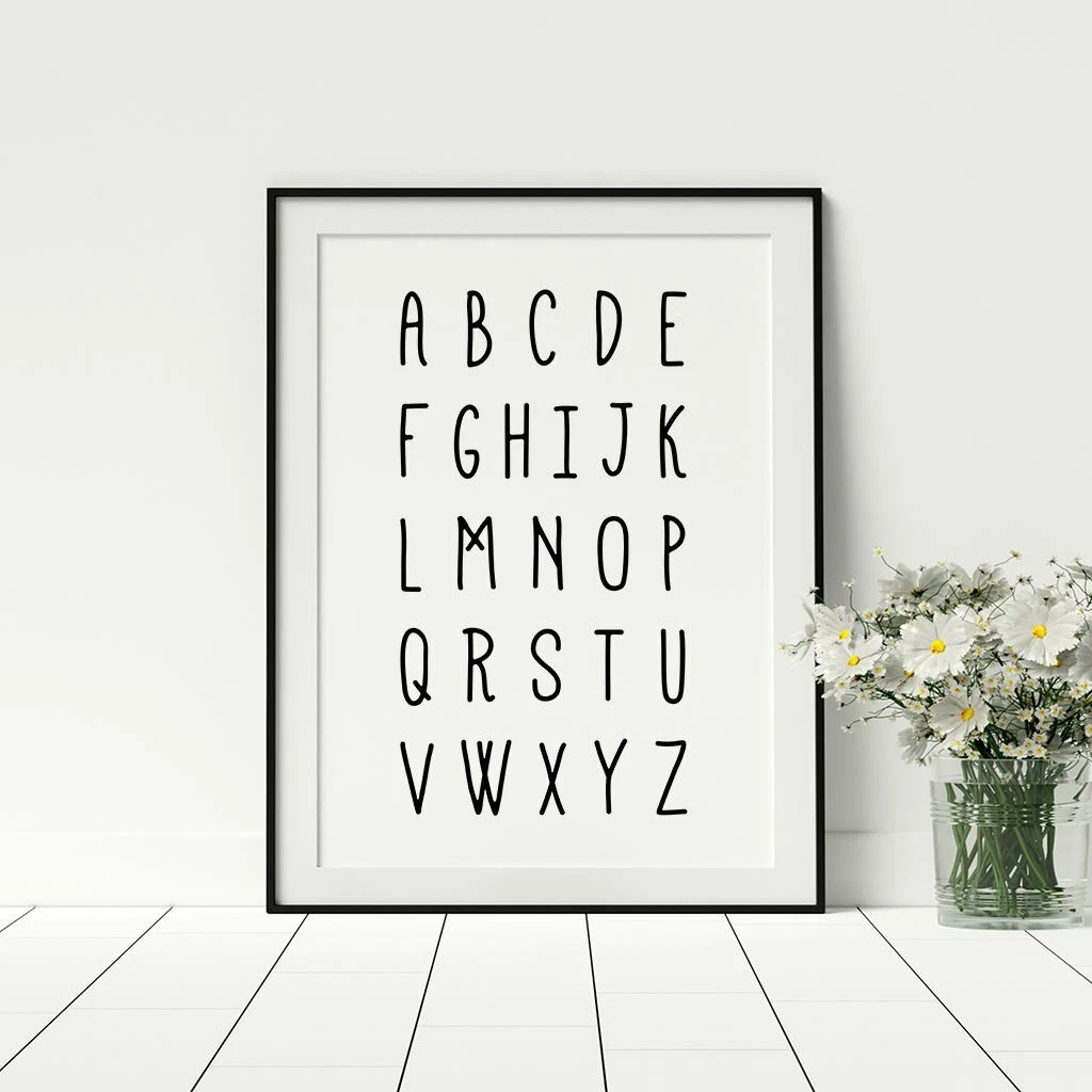Handwriting Alphabet Print