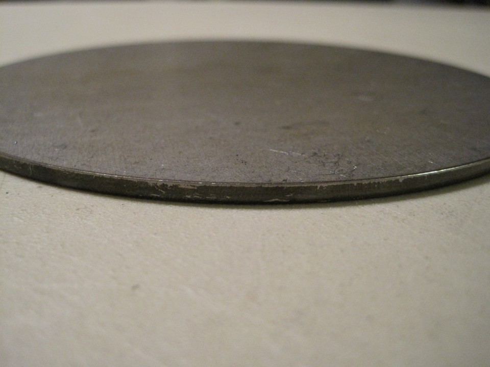 1/8" Steel Plate, Disc Shaped, 10" Diameter, .125 A36 Steel, Round ...
