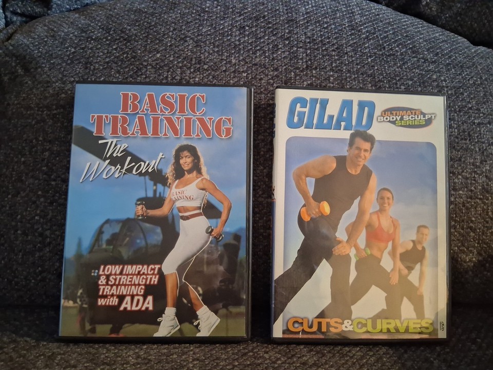 Lot of 12 Workout DVDs including 11 Gilad Janklowicz DVDs & 1 Ada ...