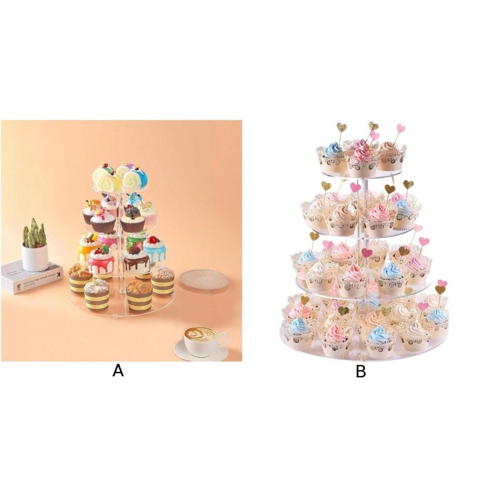 Clear Acrylic Cake Display Rack Three Tier and Four Tier Removable ...