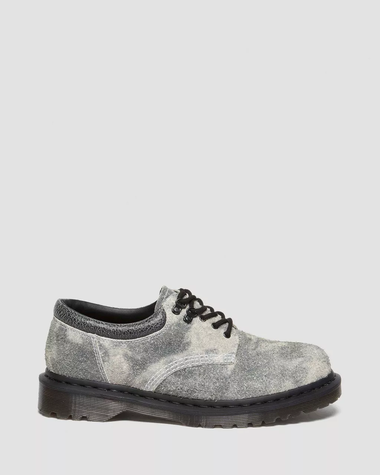 Dr Martens 8053 Grey Stonewashed Suede Leather Oxford Shoes Mens 8 ...