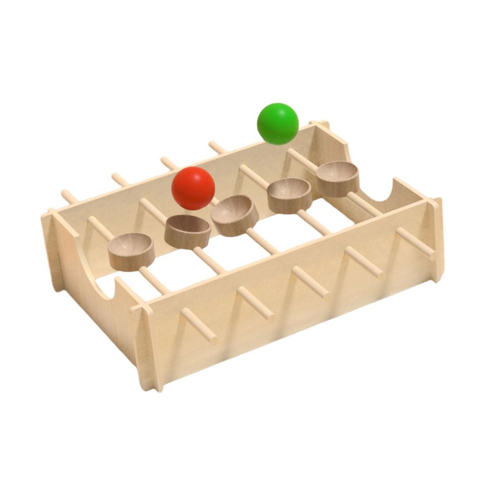 Roll Ball Puzzle Game Kids Wooden Ball Drop Educational Board Game ...