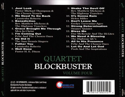 VARIOUS ARTISTS QUARTET BLOCKBUSTER,VOL. 4 NEW CD 823010002525| eBay