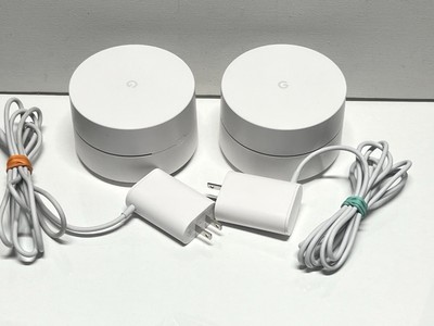 Google WiFi Model AC-1304 Mesh - 2 Units with/ Cords | eBay