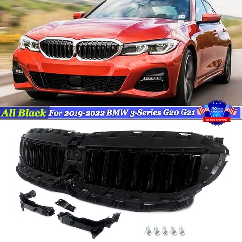 For 2019-2022 BMW G20 G21 330i M340i Front Upper Radiator Grille Active ...