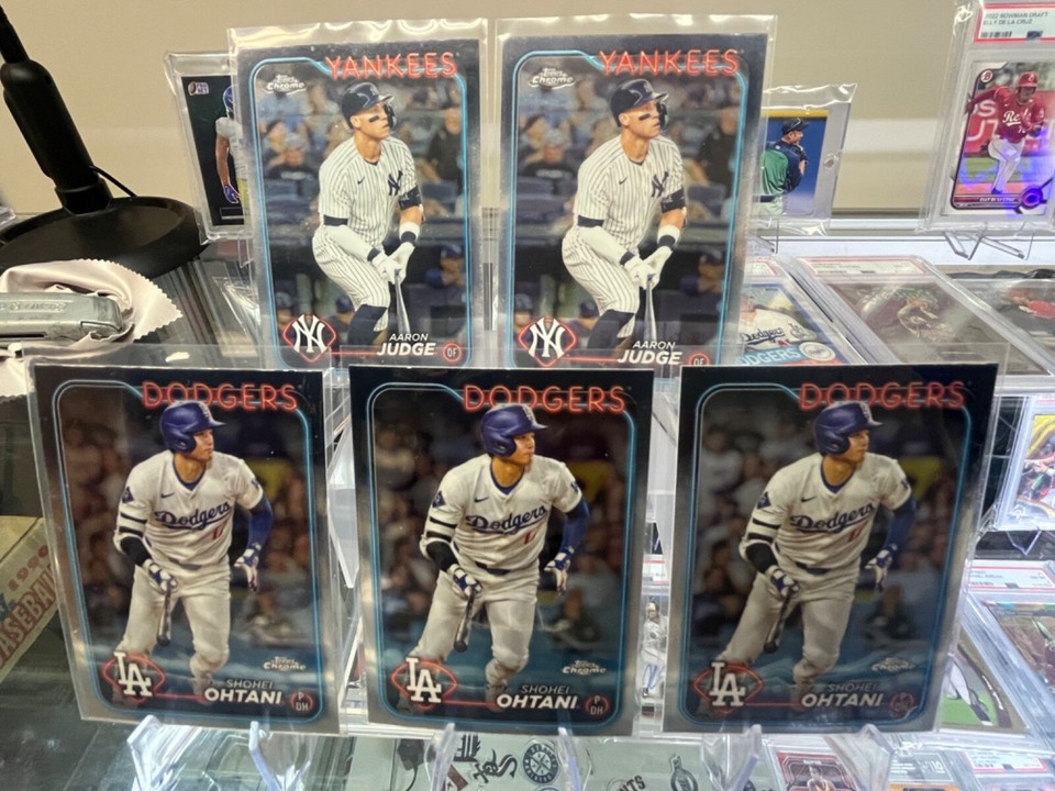 2024 topps chrome mvp buyback lot (5) shohei ohtani / aaron judge | eBay