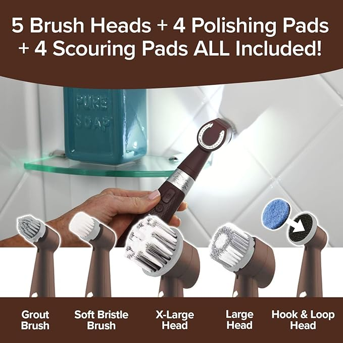 Horsepower Pocket Pony Power Scrubber Waterproof, Cordless, Pocket ...