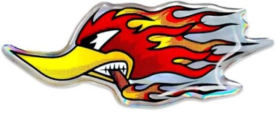 2 PACK RAT ROD HOT ROD CHOPPER MOTORCYCLE RAT FINK STICKER VINTAGE ...