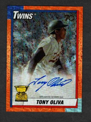 2021 Topps Tony Oliva All-Star Rookie Cup RC Orange Autograph LCA-TO 19 ...