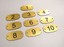 10 Shield Laser Engraved Number Tags, Table, Locker, Pub, Restaurant ...