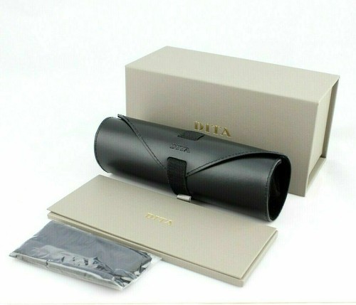 NEW Genuine DITA Glasses Box Leather Roll Case Cleaning Cloth Sunglass ...