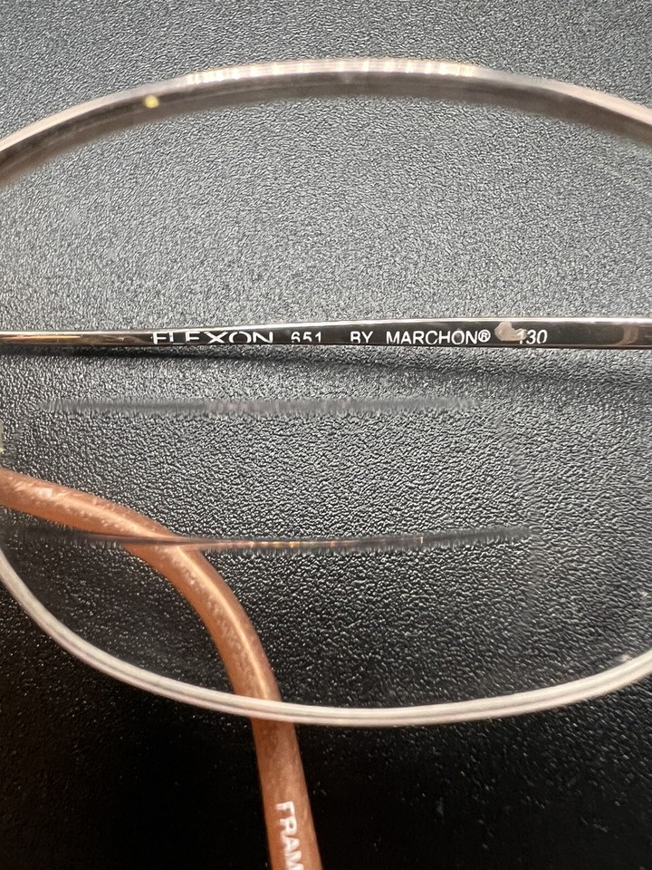 Flexon 651 Blush Titanium Womens Oval Half Rim Eyeglasses 49-18-130 | eBay