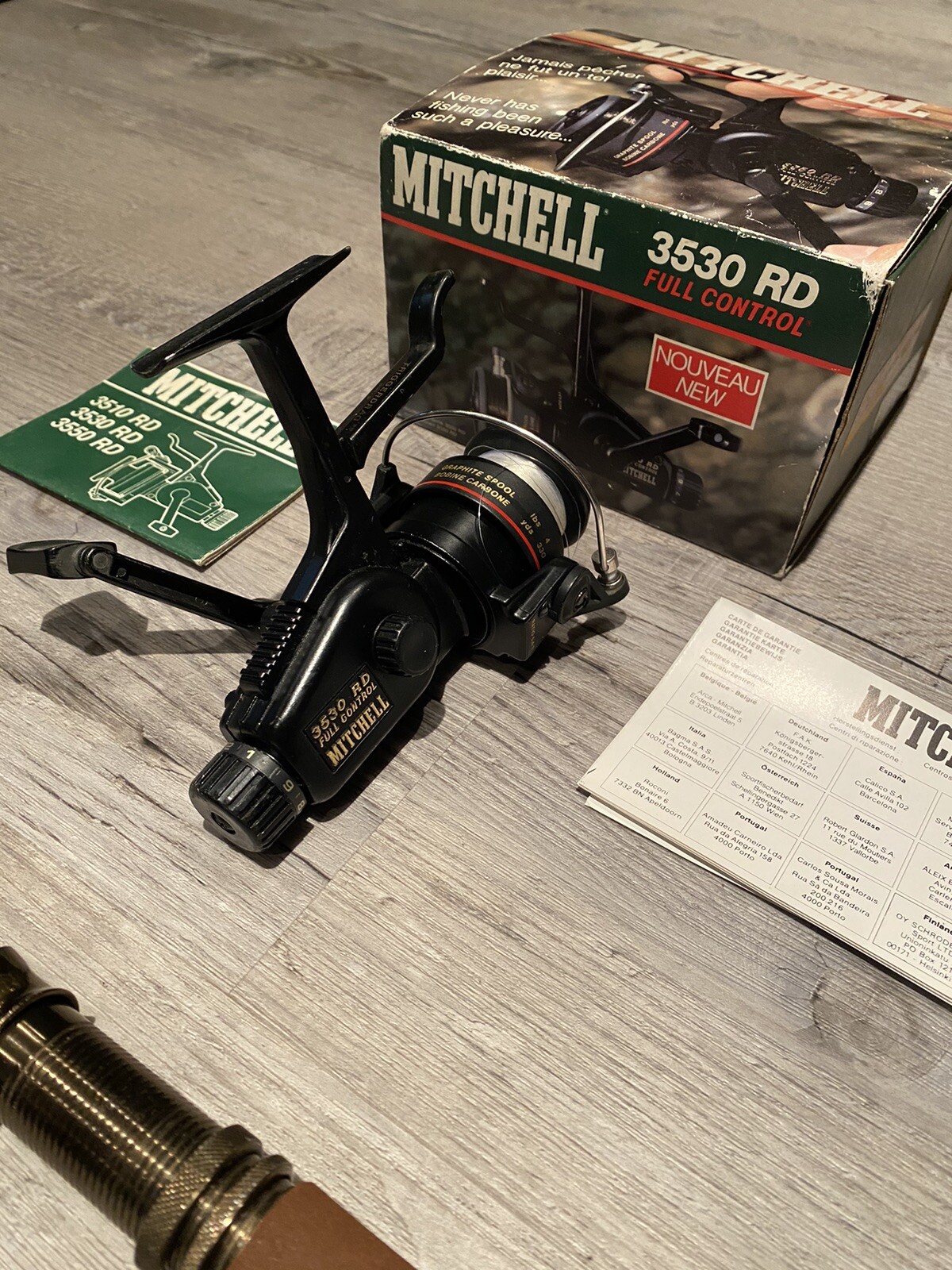 Vintage Mitchell 3530 RD Full Control Fishing Spinning Reel and ...