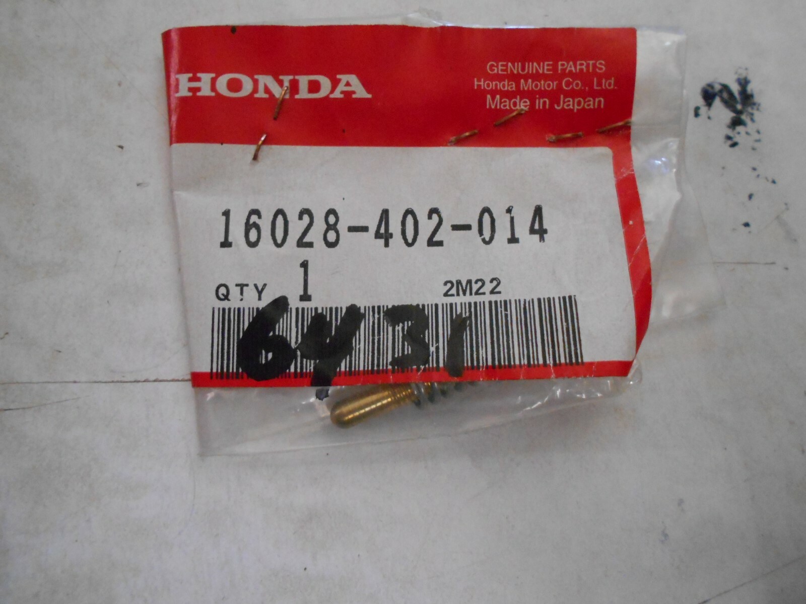 GENUINE HONDA PARTS IDLE SCREW SET B XR200R 1997 16028-402-014 | eBay ...