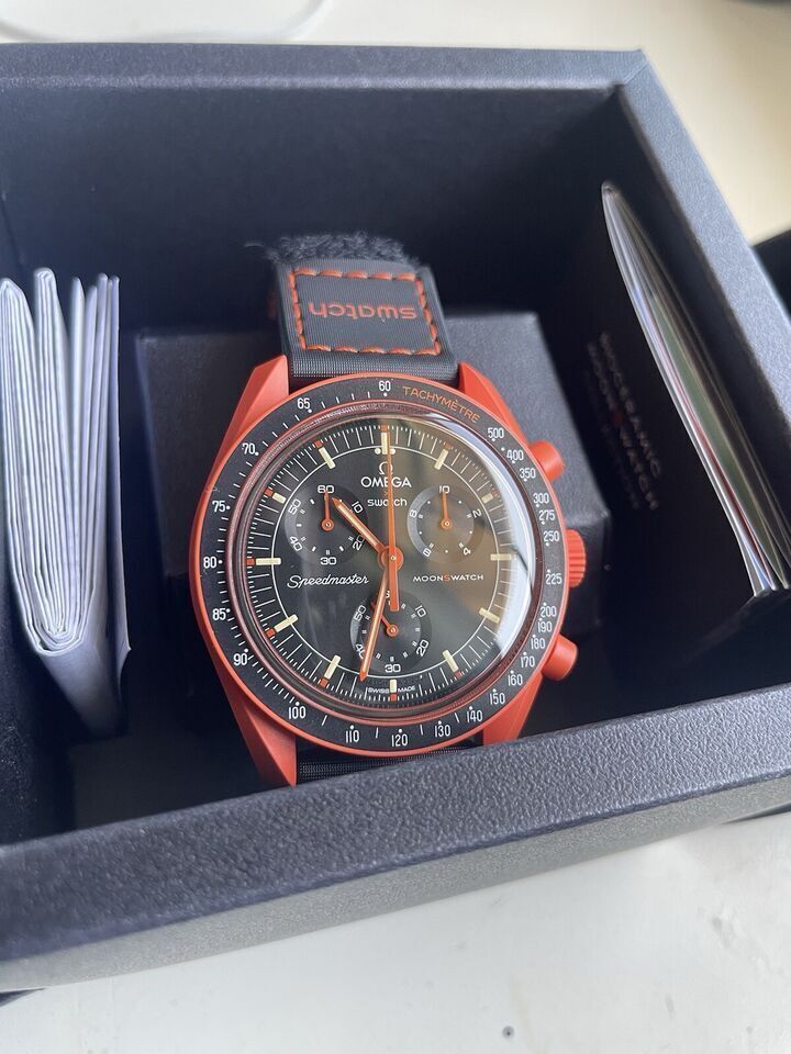 Swatch x Omega Moonswatch Mission To Earth LAVA Watch - With Box | eBay