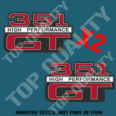 VINTAGE GT 351 DECAL STICKER RETRO SUIT FORD HOT ROD RAT ROD STICKERS ...