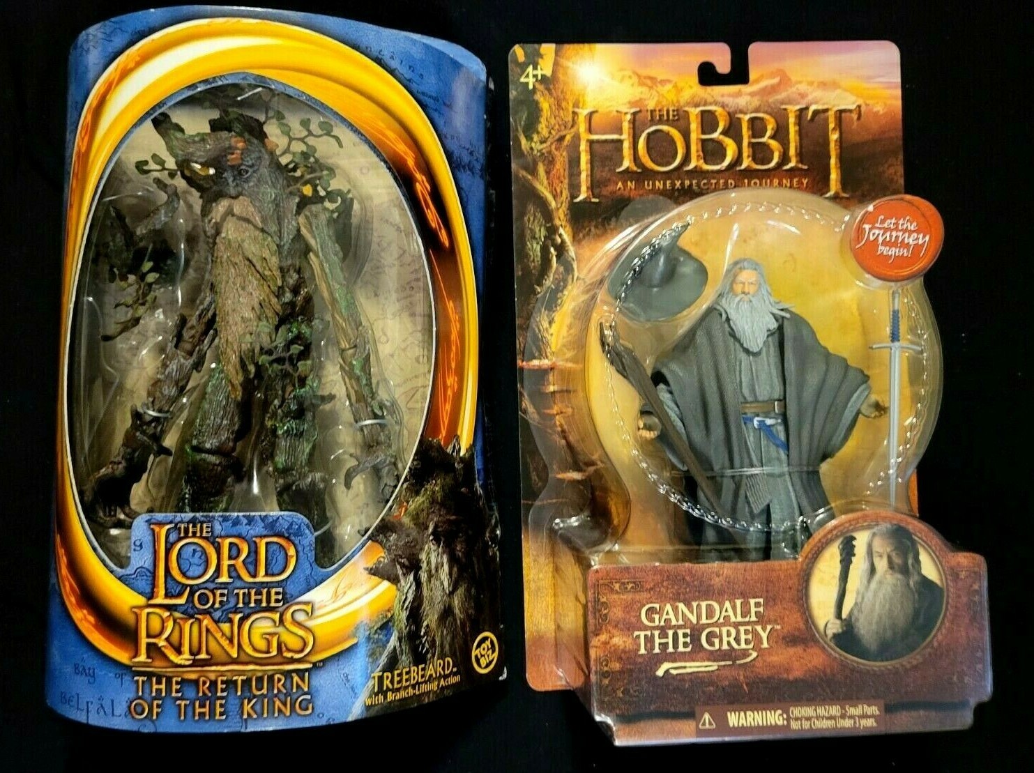Toybiz Lord of the rings/Hobbit figures..Treebeard & Gandalf the Grey ...