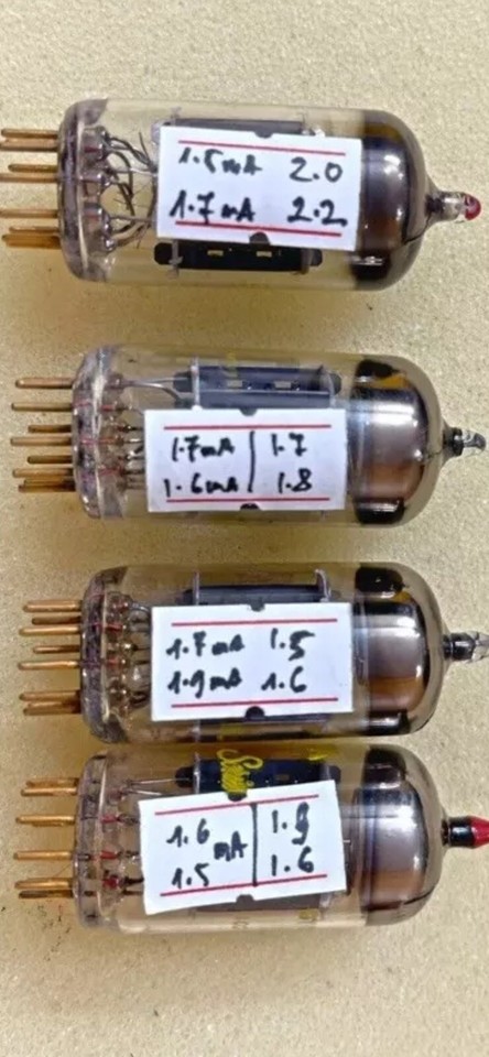 Mullard 10M ECC83 12AX7 Gold Pins Tested Strong Excellent Sounding One ...