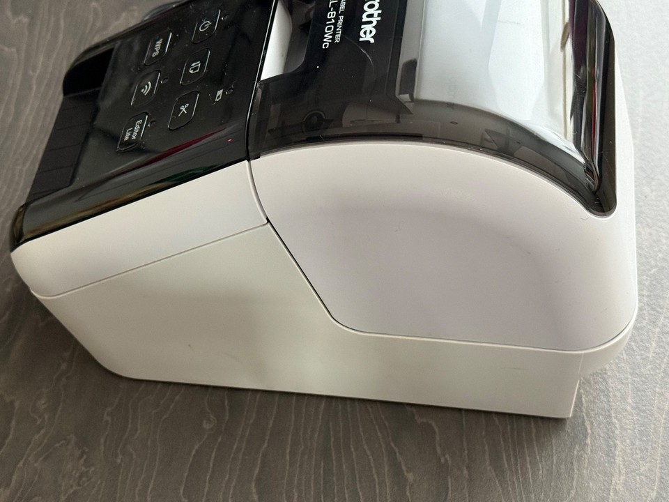 Brother QL-810W Direct Label Thermal Printer - White - Including Power ...